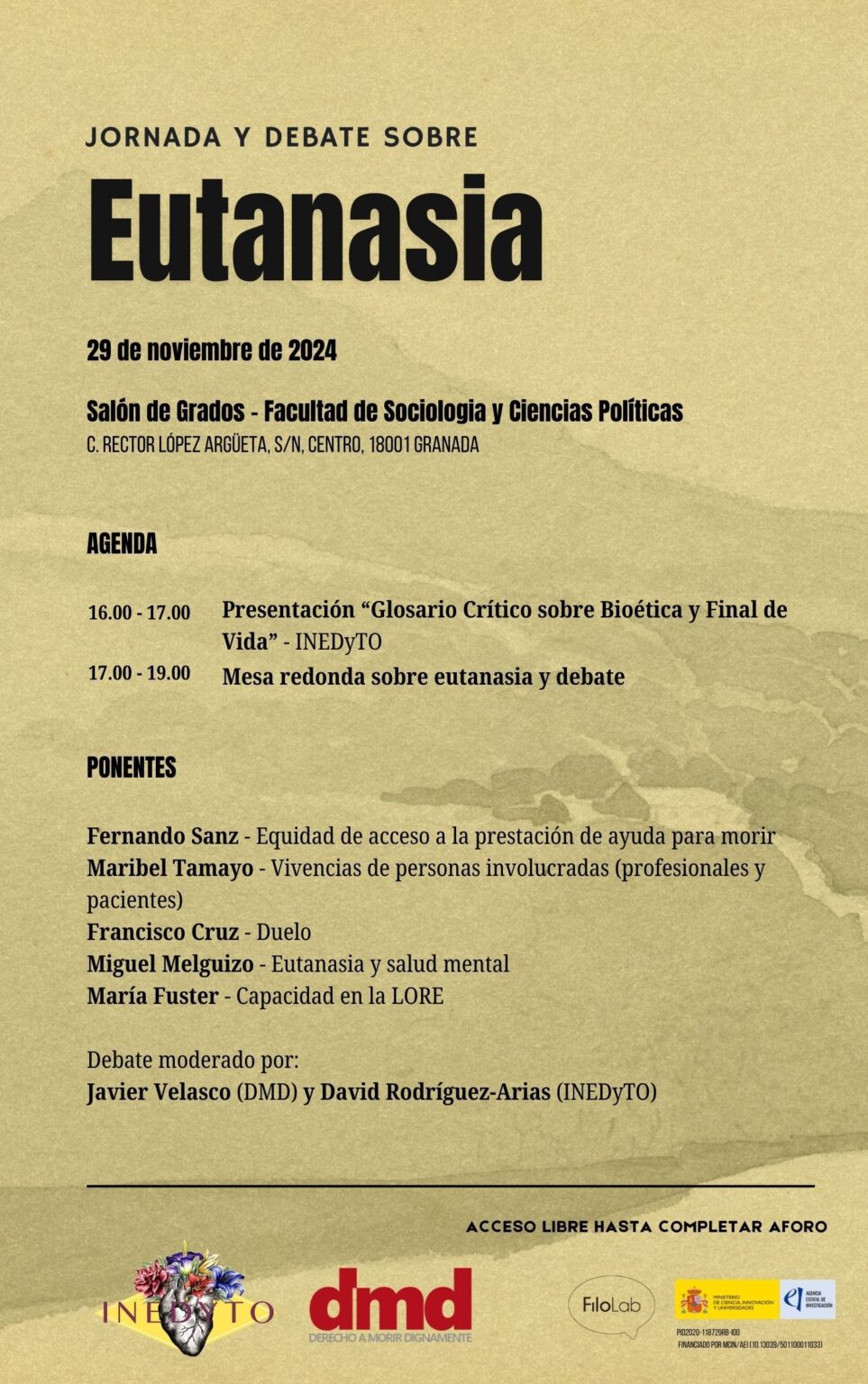 Jornada y debate sobre eutanasia | Derecho a Morir Dignamente